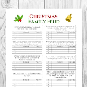Christmas Family Game | Holiday Game Printable | Family Games ...