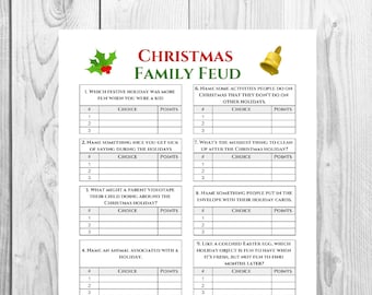 Christmas Dice Game Printable Christmas Games Family Games Printable ...