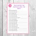 Pink Birthday Game Who Knows the Birthday Girl Printable Kids Games ...