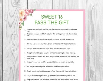 Pass the Gift Game Birthday Game Family Game Kids Games - Etsy