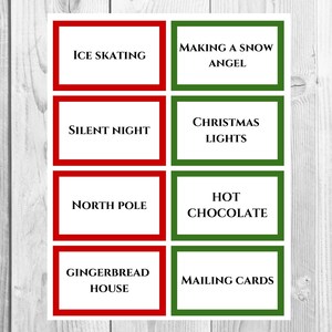 Christmas Charades 48 Cards Printable | Christmas Games| Family Games ...