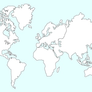 Continent Flash Cards Printable World Map Continent Match Preschool ...