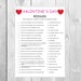 Valentine's Day Riddles Game Kid Games Printable Valentine Game Family ...