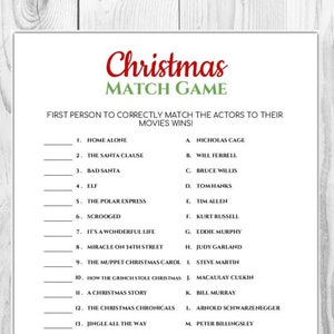 Christmas Match Game | Xmas Games | Christmas Games |holiday Game ...