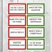 Christmas Carol Pictionary 32 Cards Printable Christmas - Etsy