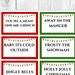Christmas Carol Pictionary 32 Cards Printable | Christmas Games| Family ...