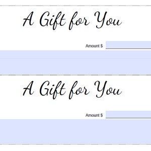 Gift Certificate Printable | Gift Card | Editable Gift Certificate ...