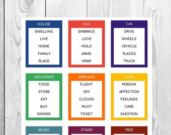 Taboo Cards Printable - Etsy