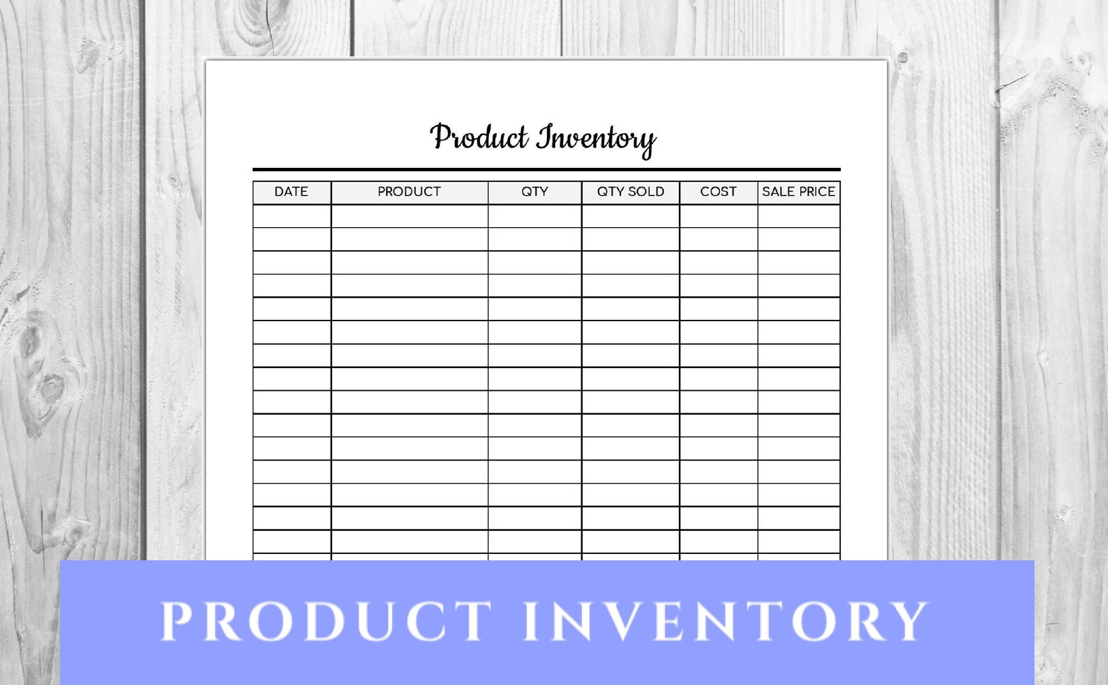 Product Inventory Printable PDF Product Tracker Etsy - Etsy