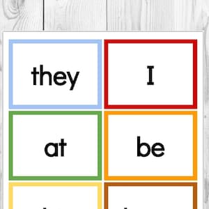 First 100 Words Flash Cards Printable | Preschool Learning | Homeschool ...
