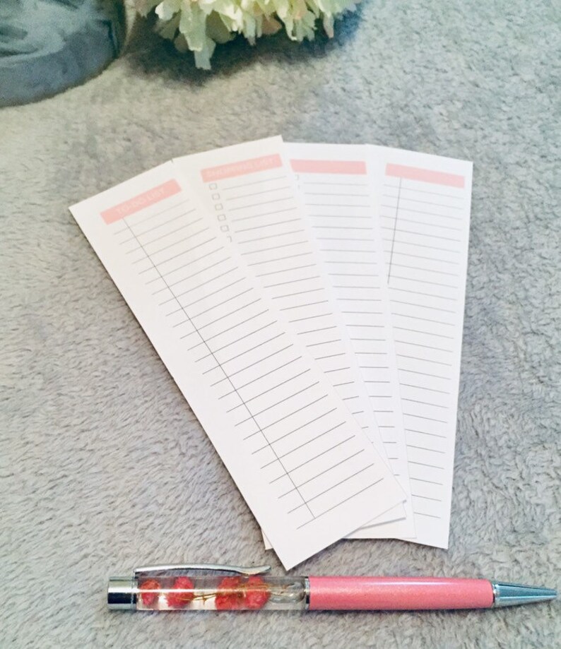 Personal Size Half Page Printable Shopping List To-do List | Etsy