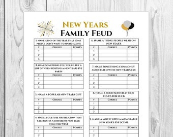 New Year Family Feud - Etsy