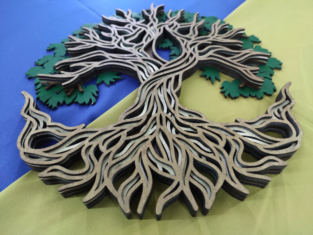 Tree of Life Multilayer/ Wood Wall Art/ 3D Decor/ Luxury Wooden Decor ...