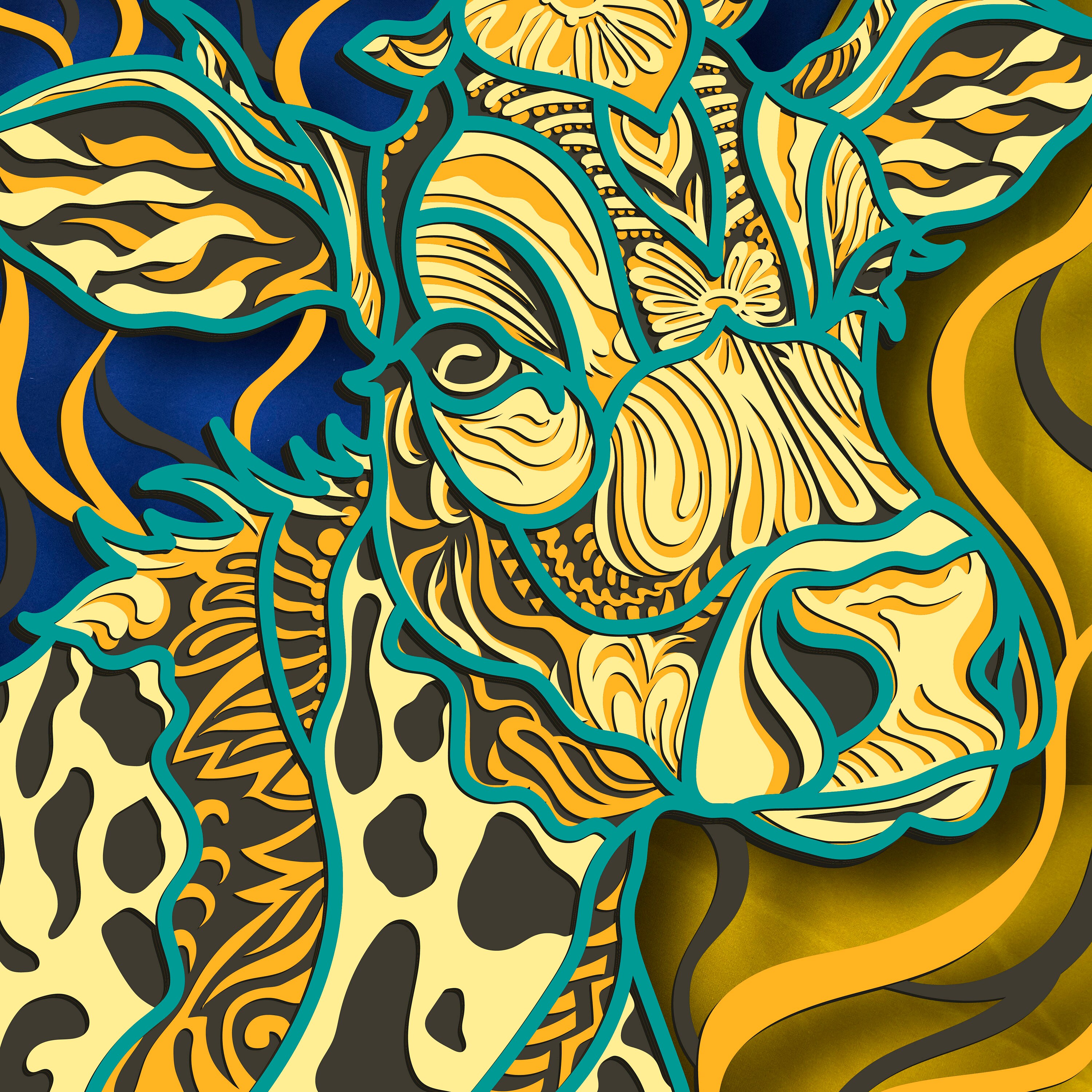 Cow Multilayer. SVG. 3D Decor. CNC . Cricut Construction. Layered ...