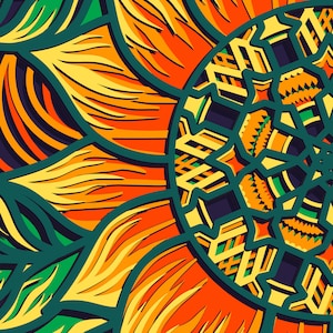 Sunflower Multilayer/ Sunflower SVG/ 3D Decor/ CNC File/ Sunflower Svg ...
