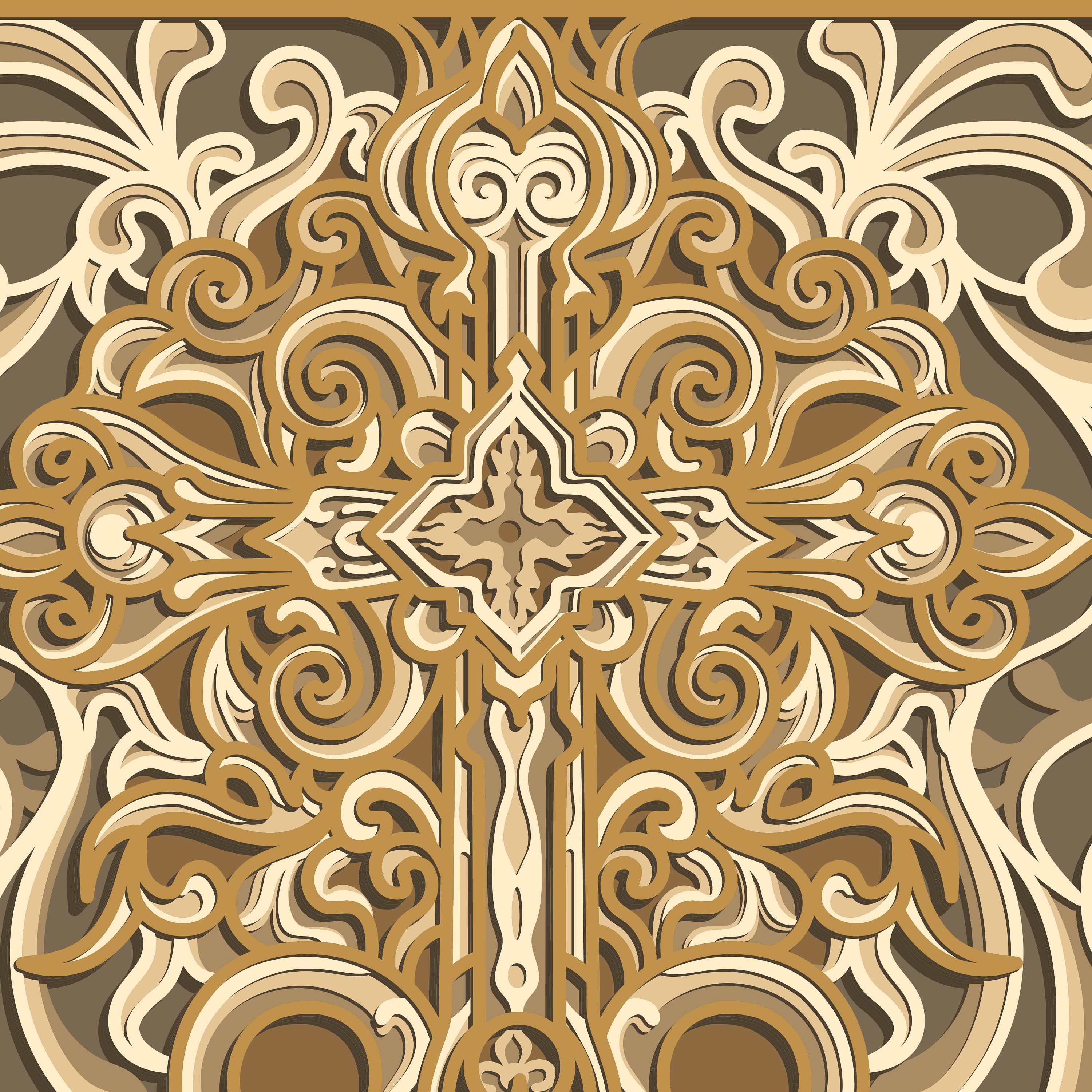 Cross Multilayer. SVG. 3D Decor. CNC . Cricut Construction. Layered ...