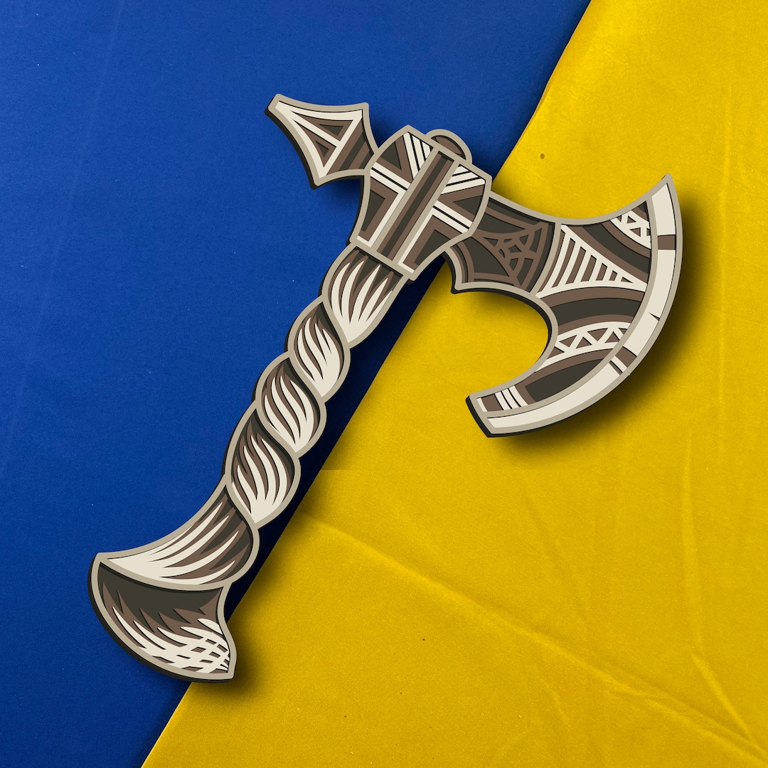 Ax Multilayer/ Ax SVG/ 3D Decor/ CNC File/ Ax Svg Files for Cricut ...