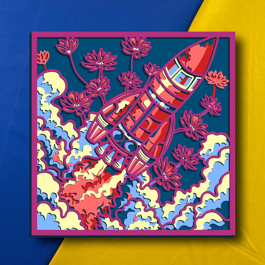 Rocket Multilayer/ Rocket SVG/ 3D Decor/ CNC File/ Rocket Svg Files for ...