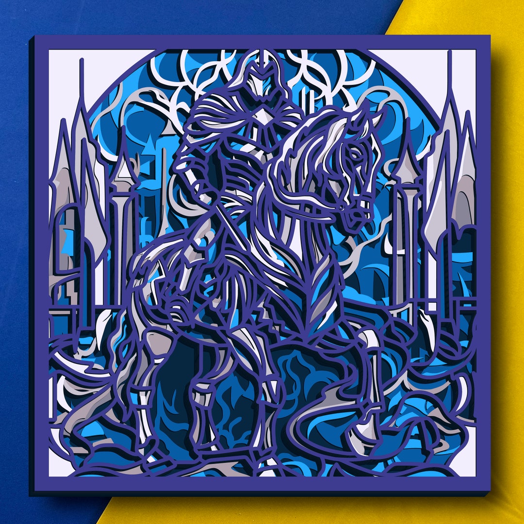 Knight Multilayer/ Knight SVG/ 3D Decor/ CNC File/ Knight Svg Files for ...