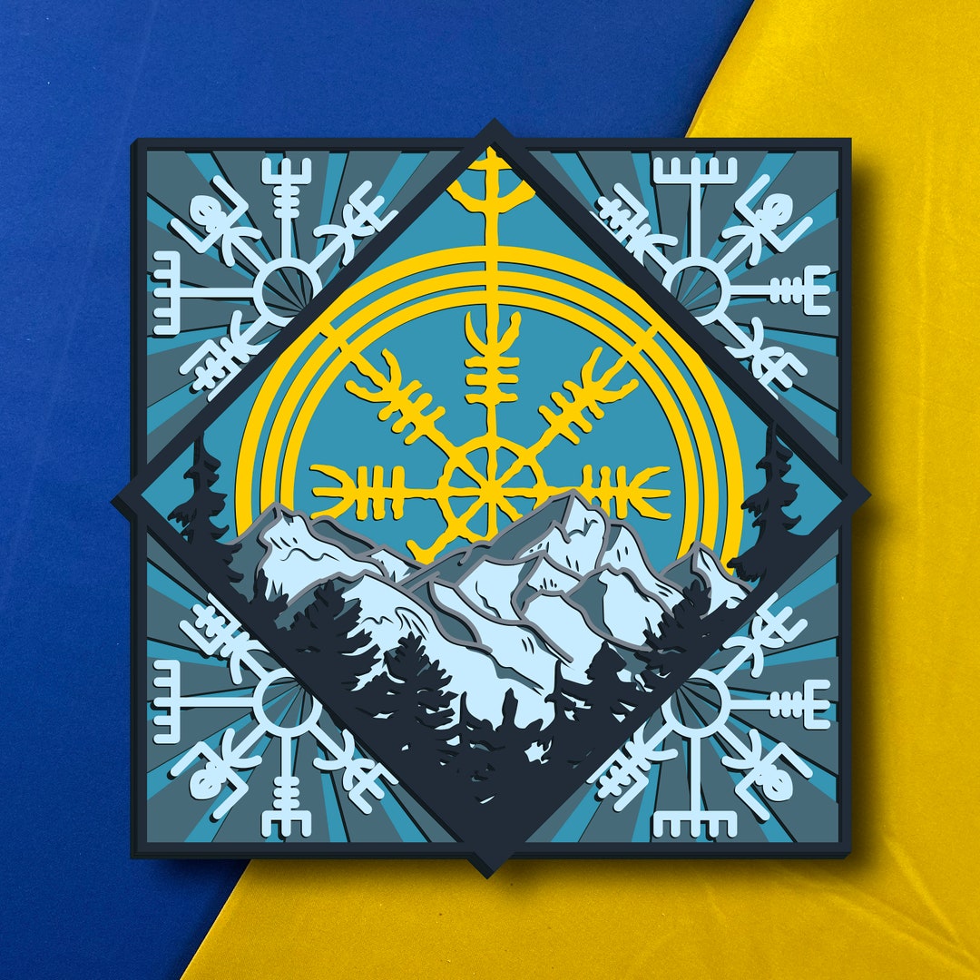 Nature Multilayer/ Nature SVG/ 3D Decor/ CNC File/ Mountain Svg Files ...