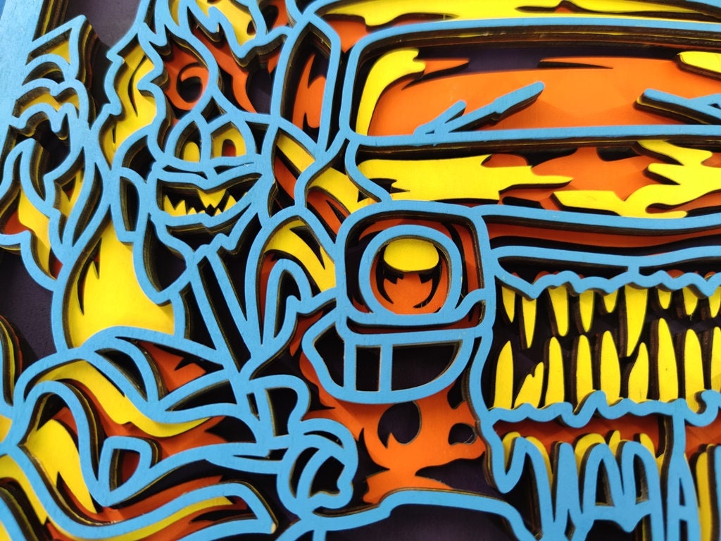 Monster Truck Multilayer. SVG. 3D Decor. CNC . Cricut Construction ...