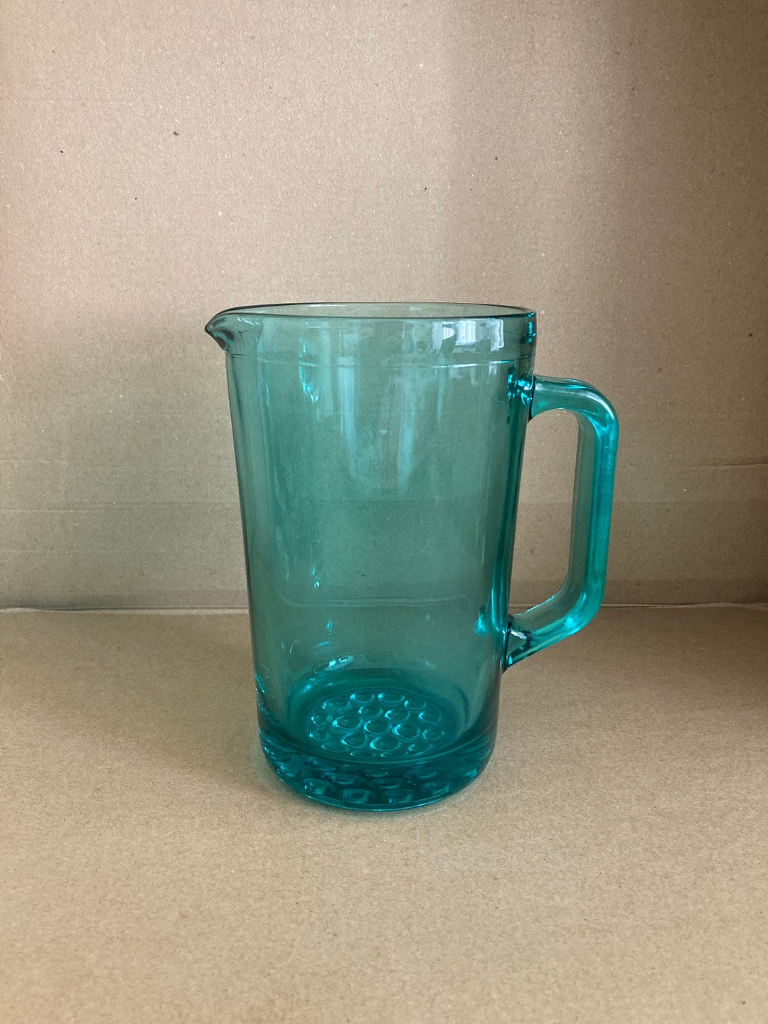 Gorgeous Vintage Turquoise Aqua Blue Glass Hobnail Base - Water/squash ...