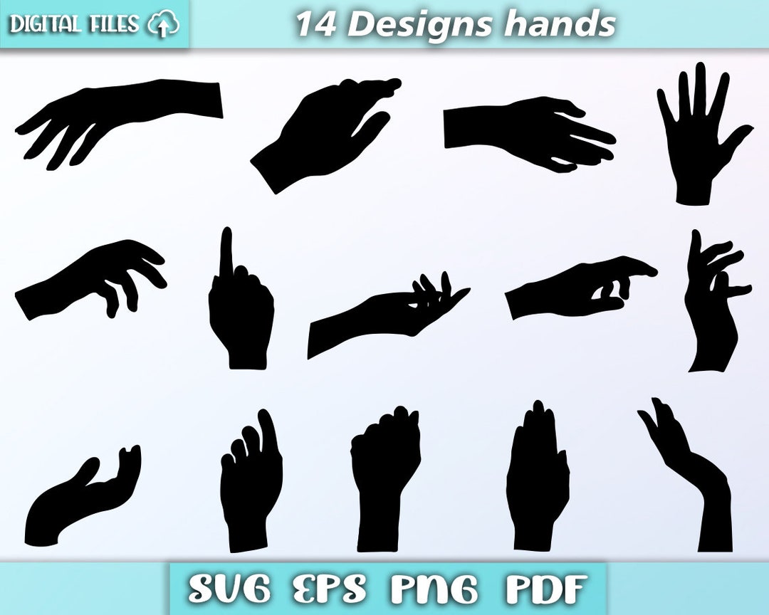 Hands SVG, Hands Silhouette, Vector Hands, Hand Svg, Eps,pdf,png,svg ...