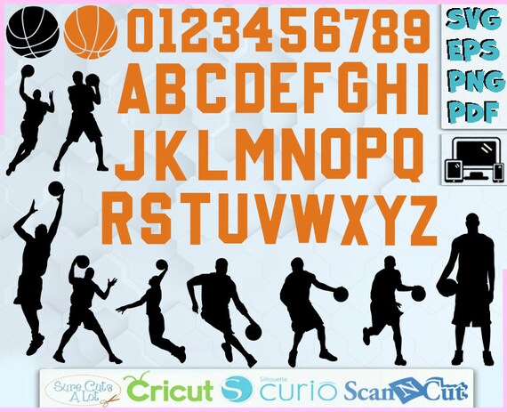 Basketball Alphabet SVG Basketball Bundle Font Basketball | Etsy