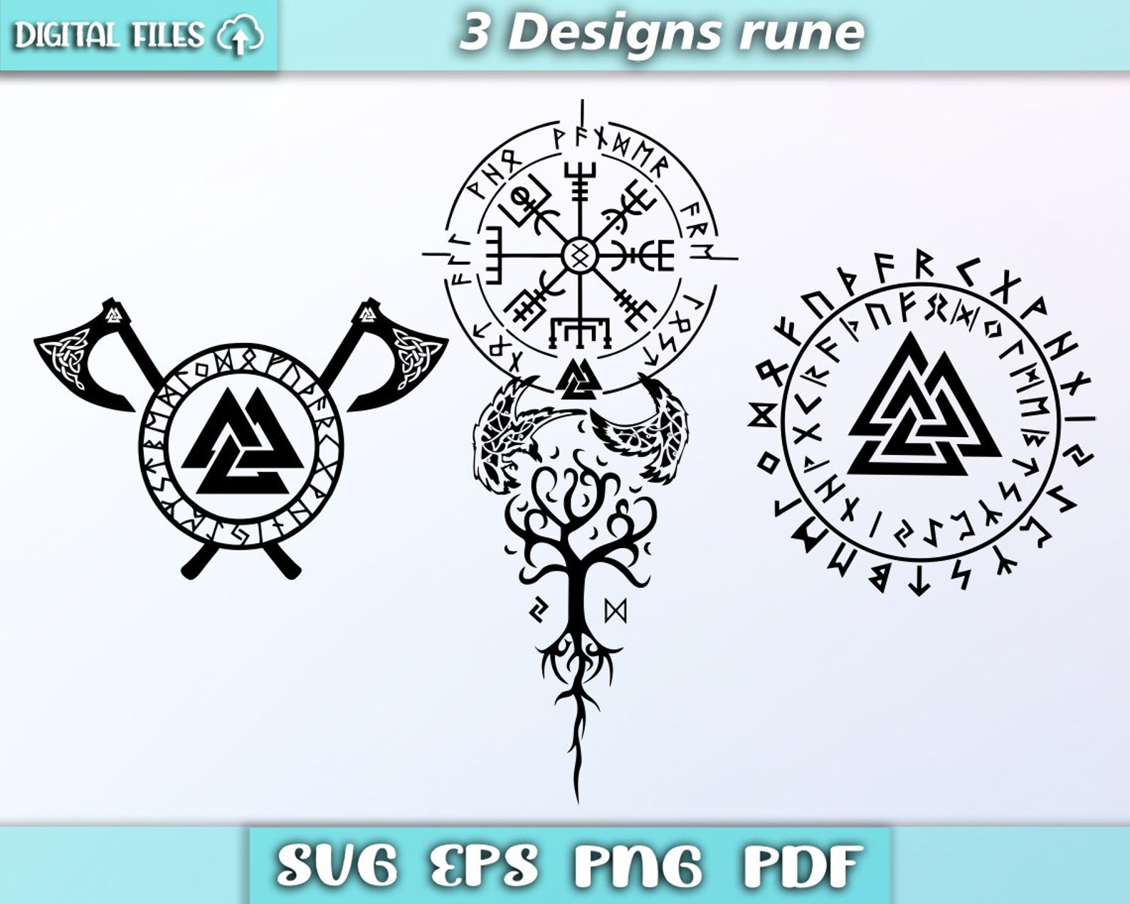 Circle Rune Svg/ Viking Symbols Svg/ Scandinavian Rune/ Viking - Etsy ...