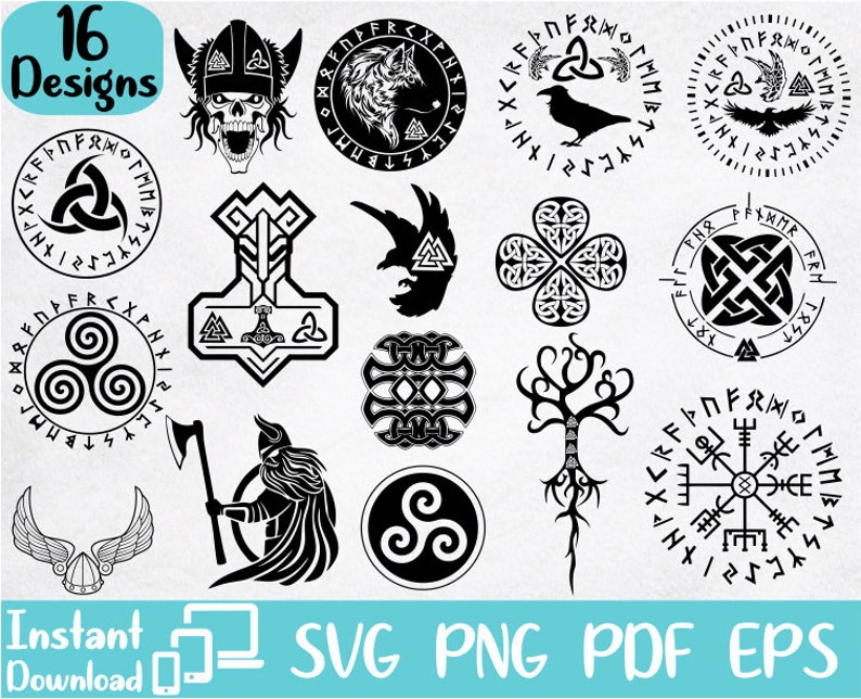 Rune Viking SVG Scandinavian Rune Vector Circle Rune Svg - Etsy