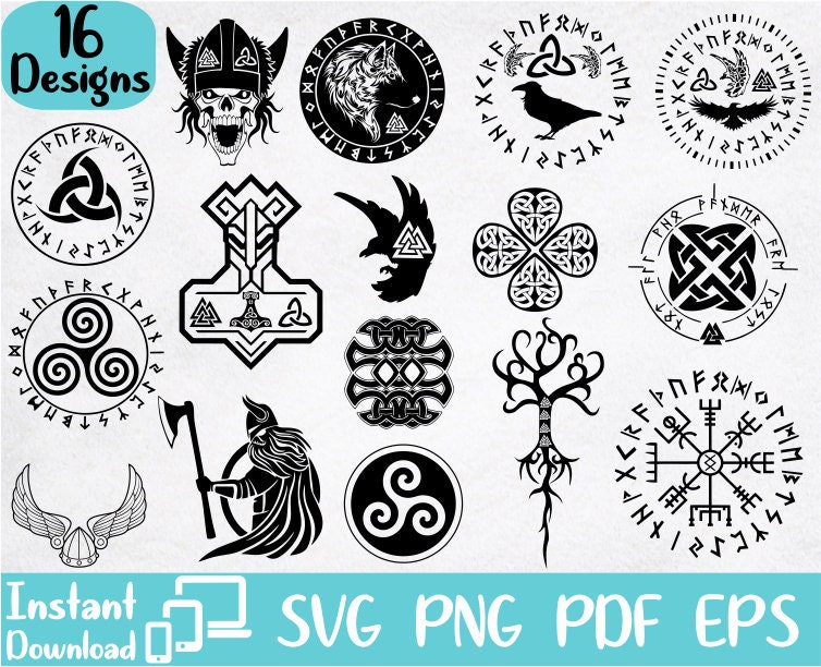 Rune Viking SVG Scandinavian Rune Vector Circle Rune Svg - Etsy Canada