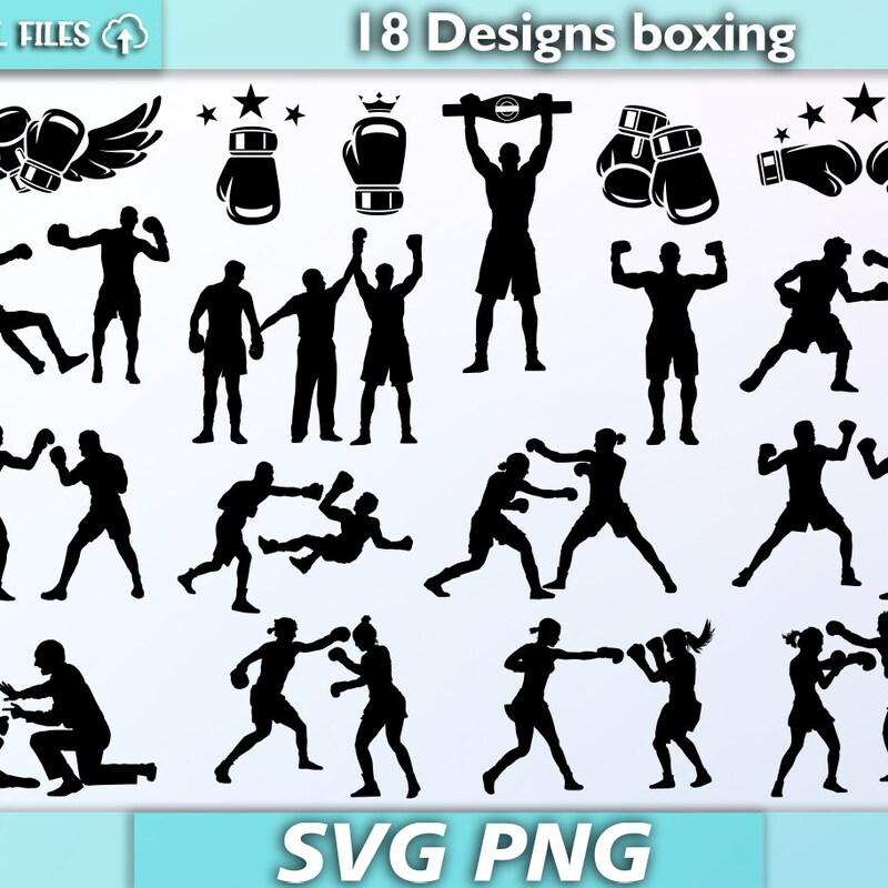 Boxing Svg - Etsy