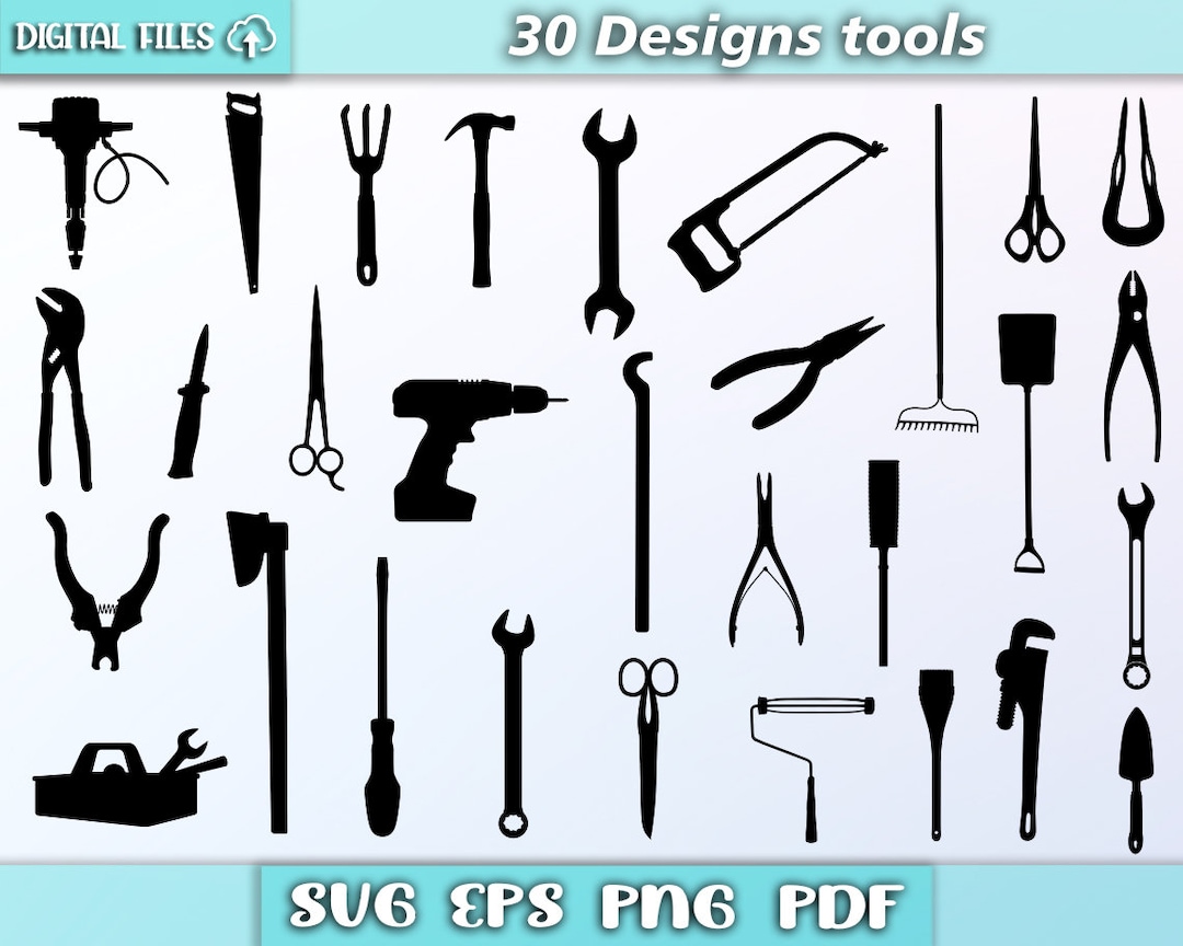 Tools Bundle Svg/ Tools Set Svg/ Worker Tools Svg/ Tools Work/ Mechanic ...