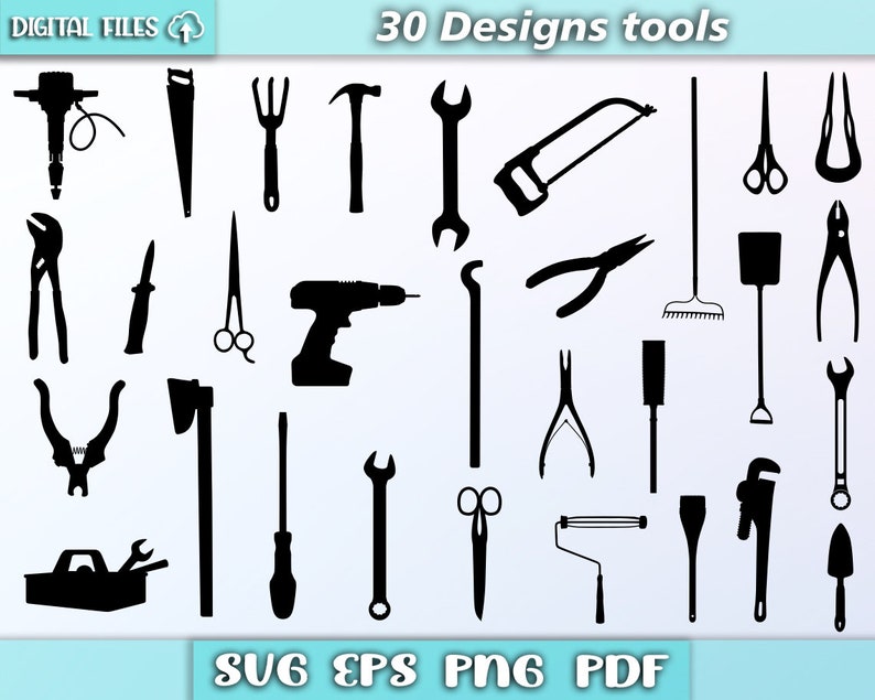 Tools Bundle Svg/ Tools Set Svg/ Worker Tools Svg/ Tools Work/ Mechanic ...