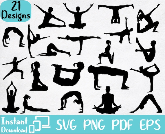 Yoga SVG Meditation SVG Yoga Bundle Svg Yoga Poses SVG | Etsy