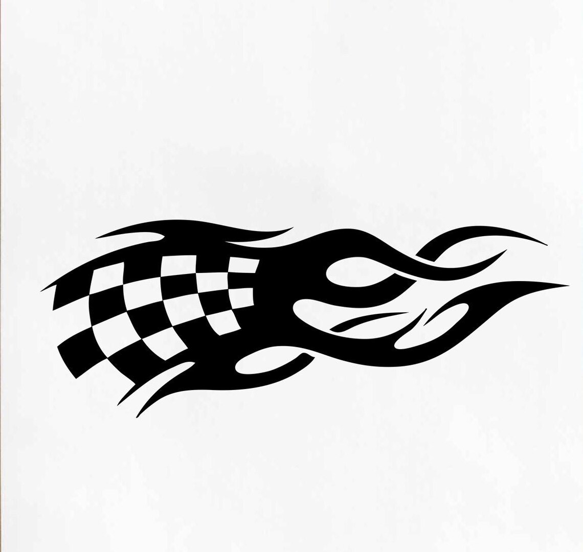 Racing Flames Svg/ Racing Flame Vector/ Car Stiker Svg/ Silhouette Cut ...