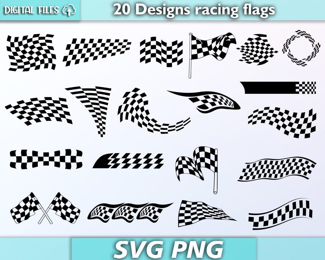 Racing Flags Svg/ Racing Flags Bundle/ Race Flag Svg/ Racing Svg ...