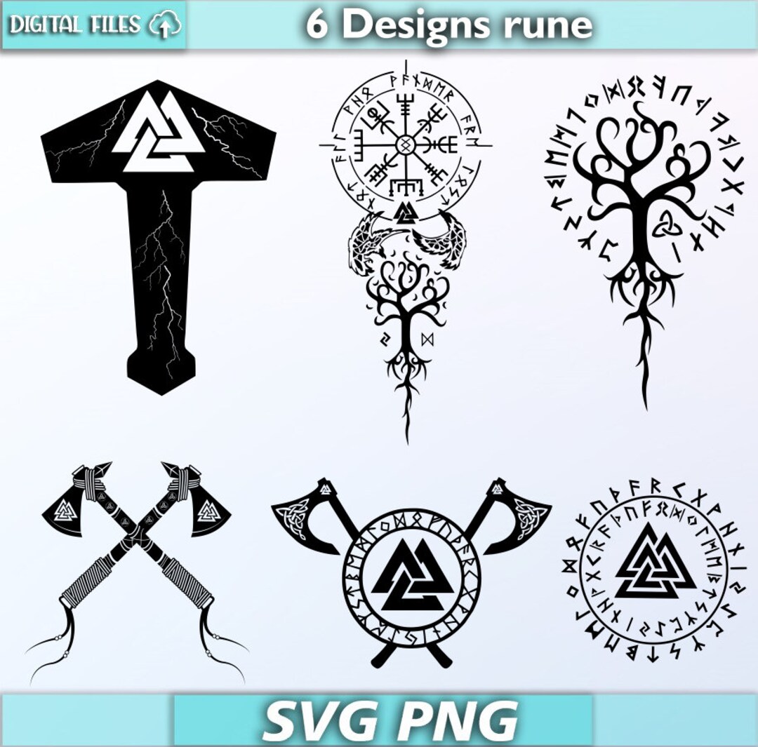 Cercle rune svg/ symboles viking svg/ rune scandinave/ rune - Etsy France