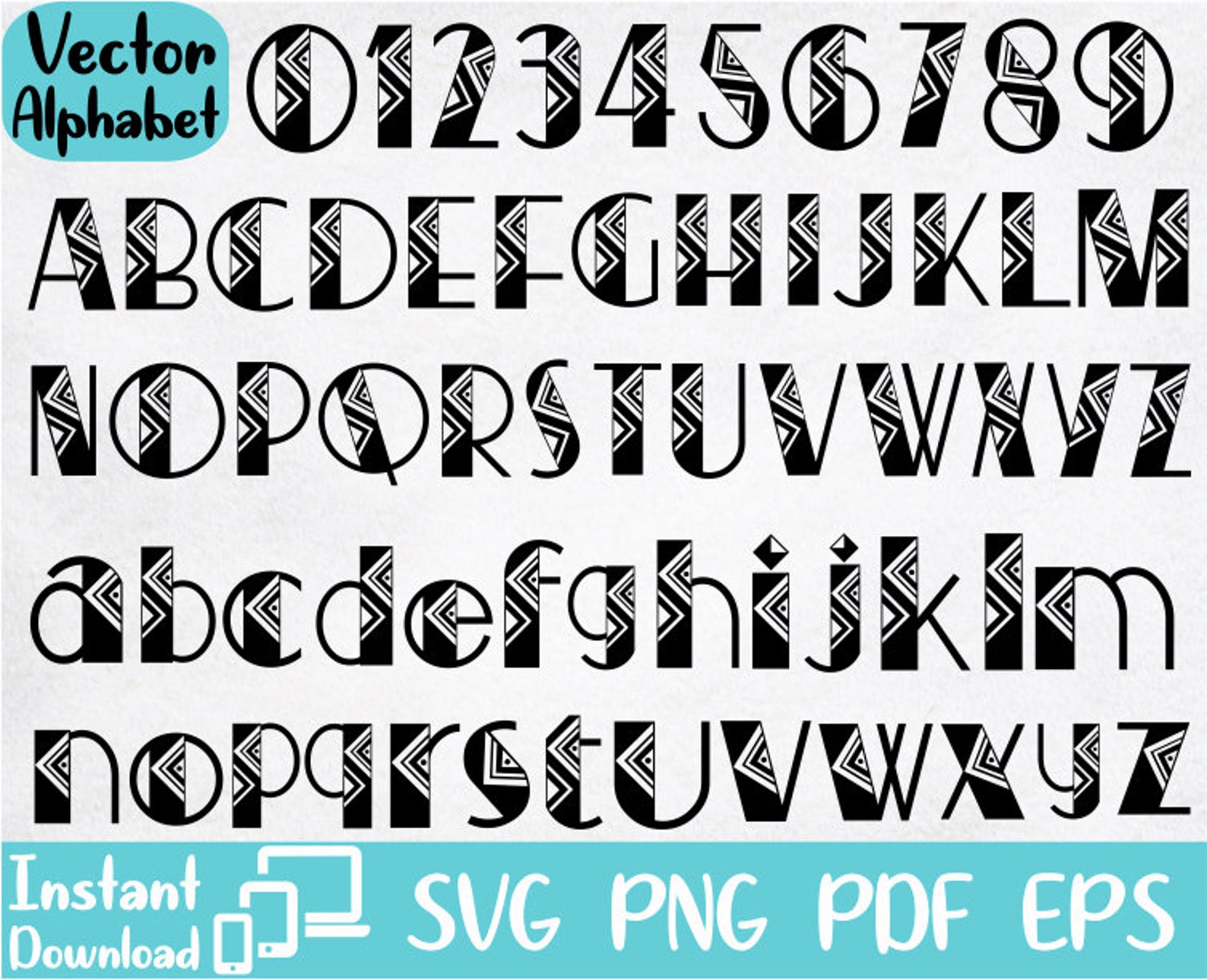 African Alphabet SVG African Font Vector Svg Cut Files - Etsy Singapore