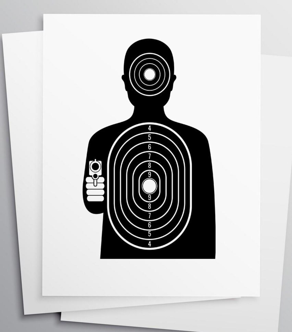 Target Bundle Svg/ Shooting Svg/ Shooting Target Vector/ Silhouette Cut ...