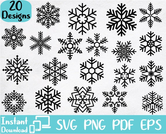 Snowflake SVG Christmas Svg Snow Svg Snowflakes Svg | Etsy
