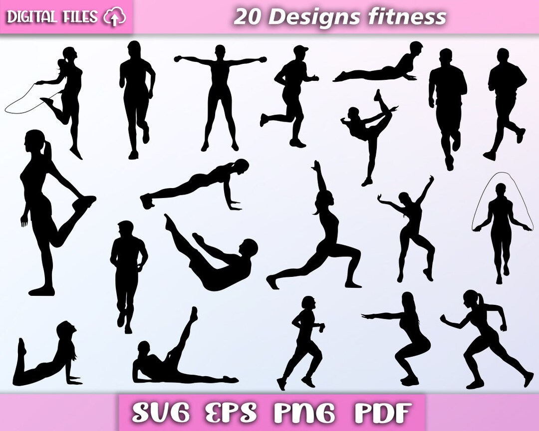 Fitness Svg/ Sport Svg/ Gym Svg/ Workout Svg/ Eps/svg/png/pdf/ Flitness ...
