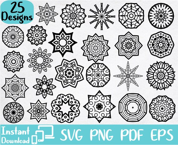Mandala SVG Mandala Bundle Svg Mandala Epspdfpngsvg | Etsy