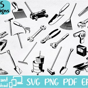 Worker Tools Set SVG Tools Svg Dad Tools Svg Tools Bundle - Etsy