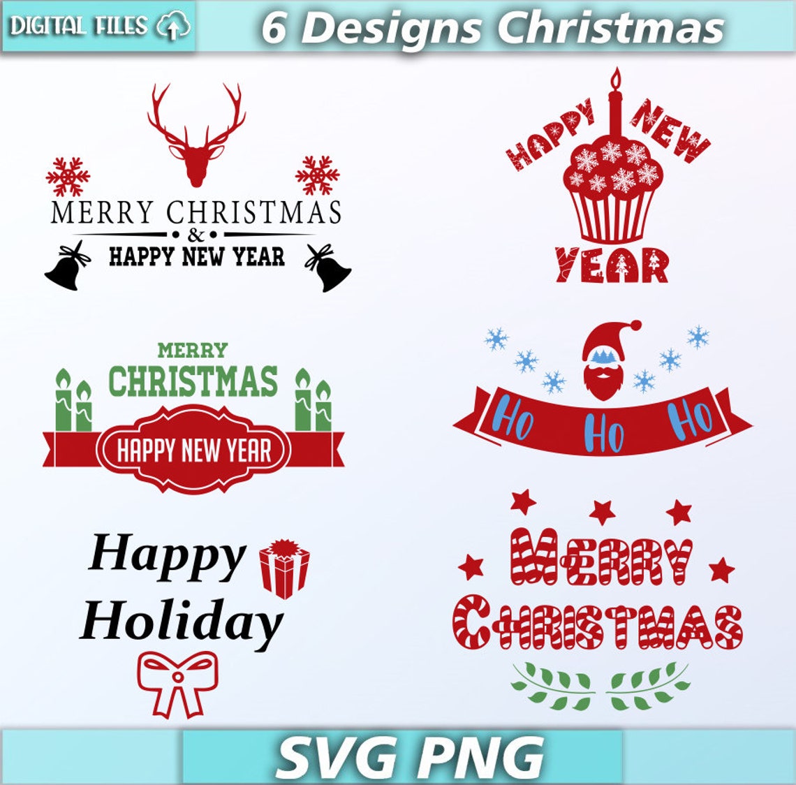 Christmas Decor Svg/ Merry Christmas Vector/ Christmas Clipart/ Home ...