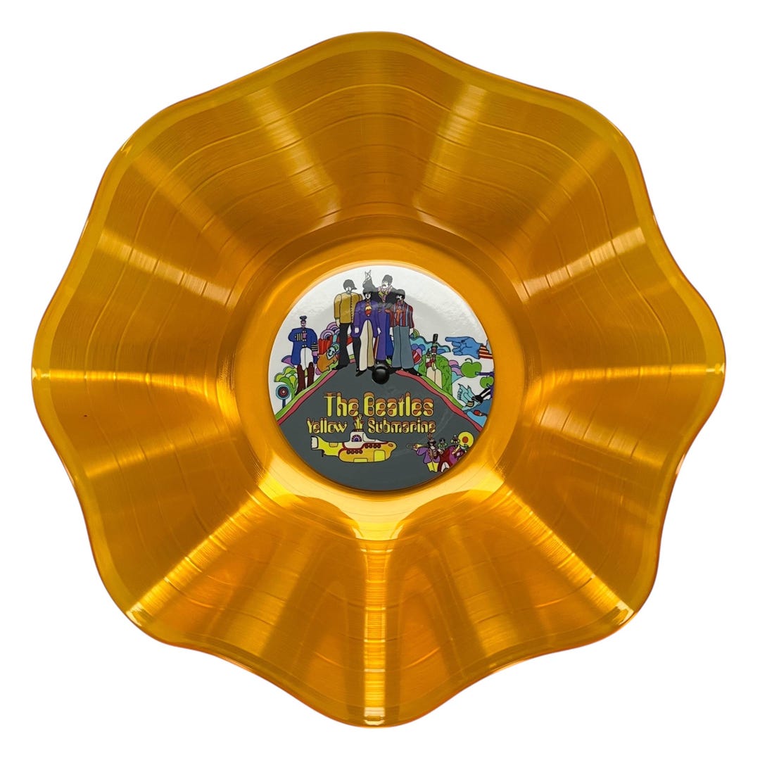 The Beatles - Yellow Submarine Record Bowl [TRANSLUCENT YELLOW 12 ...