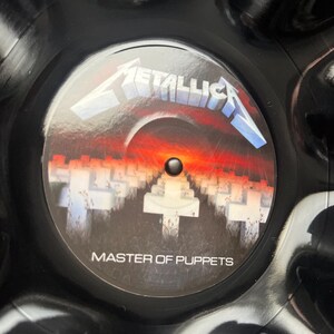 Metallica - Master of Puppets Record Bowl [BLACK 12" Vinyl] - Etsy