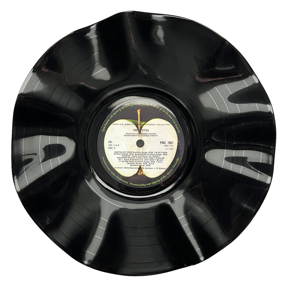 The Beatles the White Album Platter Shaped Record Bowl BLACK 12 Vinyl ...