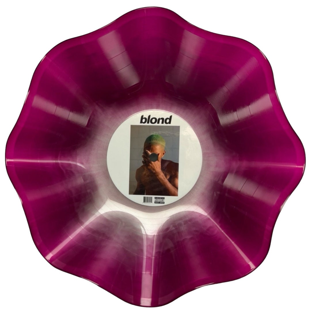 Frank Ocean Blond Record Bowl TRANSLUCENT MAROON MARBLED 12 Vinyl Retro ...