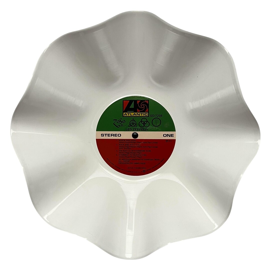 Led Zeppelin - Untitled LP Record Bowl [WHITE 12" Vinyl] - Etsy